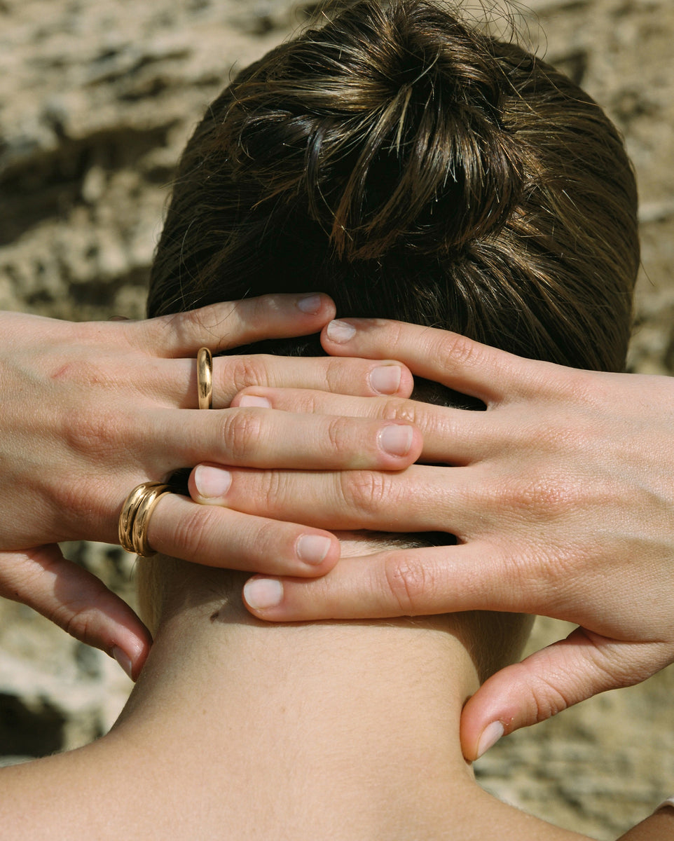 Gold Two Dunes Ring – Sapir Bachar
