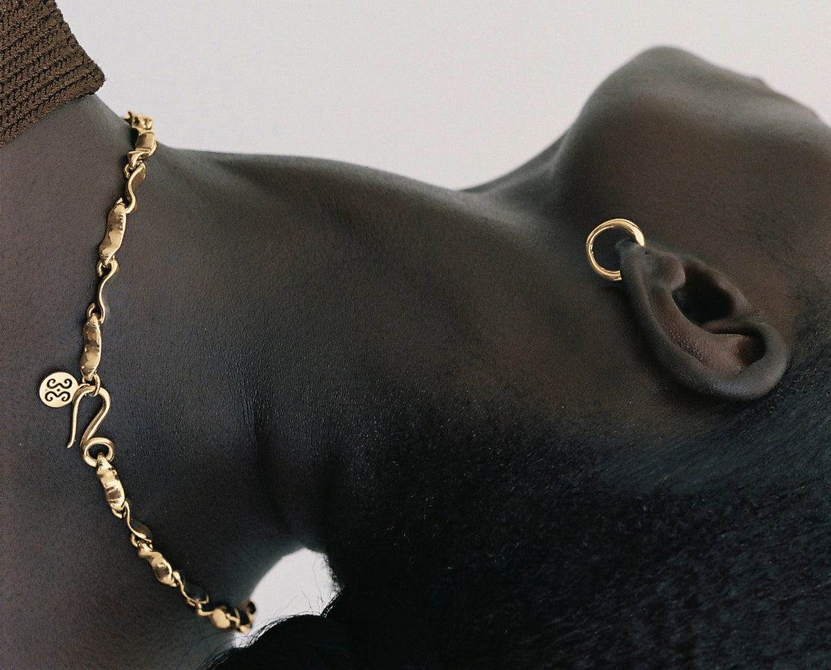 Gold Mini Boa Hoops – Sapir Bachar